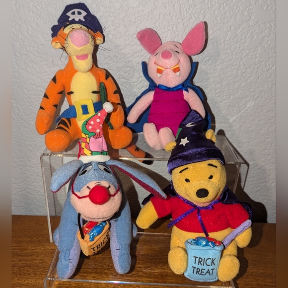 Applause | Toys | Disneys Tiger Piglet Eyore And Pooh Halloween Mini ...